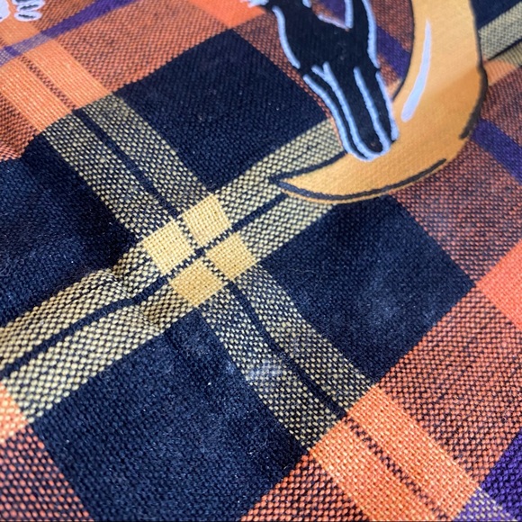 Dining | Vintage Style Halloween Tablecloth Plaid Ghost | Poshmark